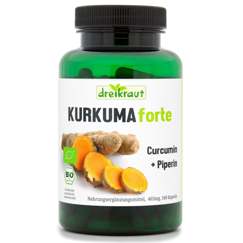 Kurkuma Forte Kapseln | Bio Curcumin | 160 Kapseln